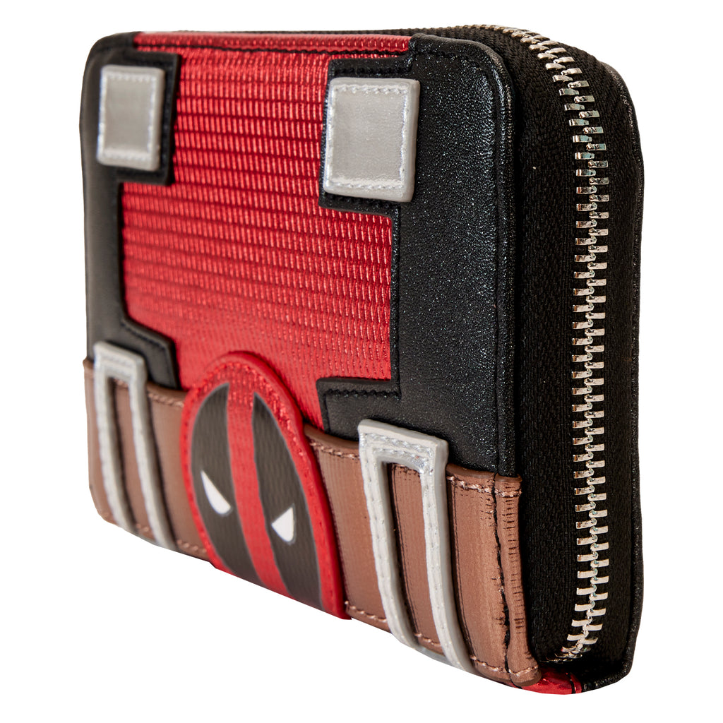 Preorder Loungefly Marvel Deadpool Metallic Collection Cosplay Ziparou ...