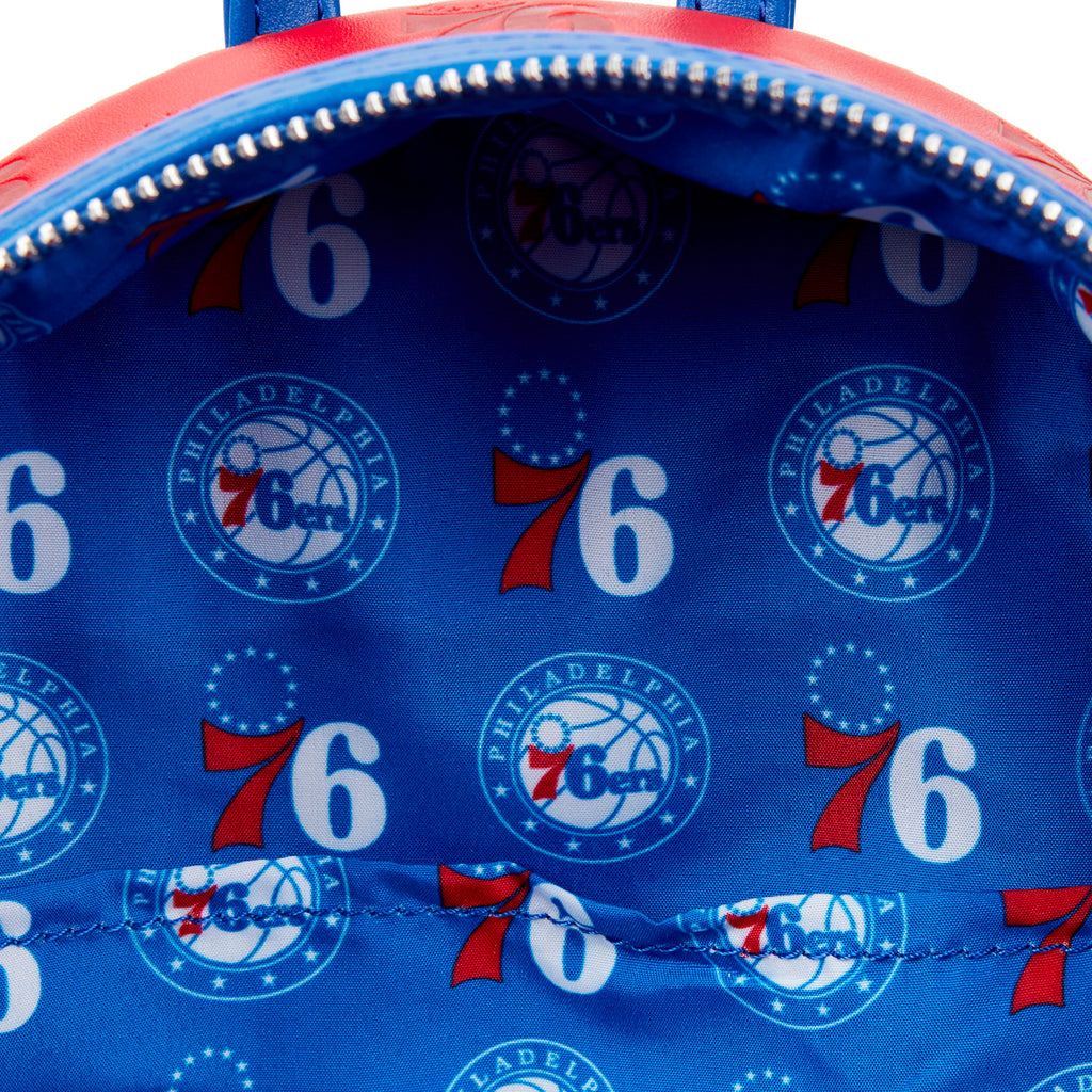 Loungefly NBA Philly 76ers Debossed Logo Mini Backpack – Shop Toyz N Fun